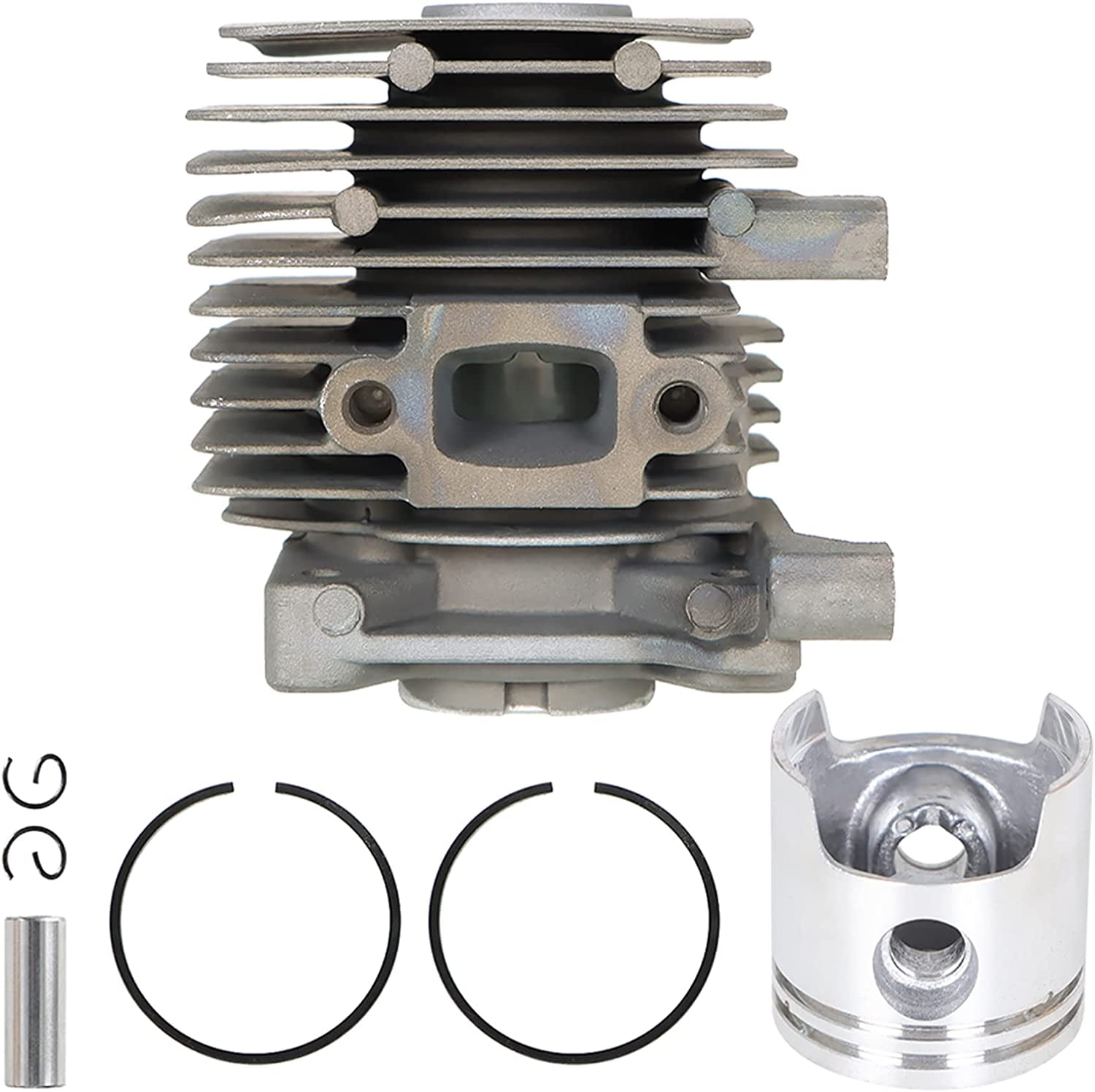 findmall Cylinder Piston Kit 34mm Replacement for Stihl FS55 FS45 BR45 HL45 HS45 HS55 Trimmer ...