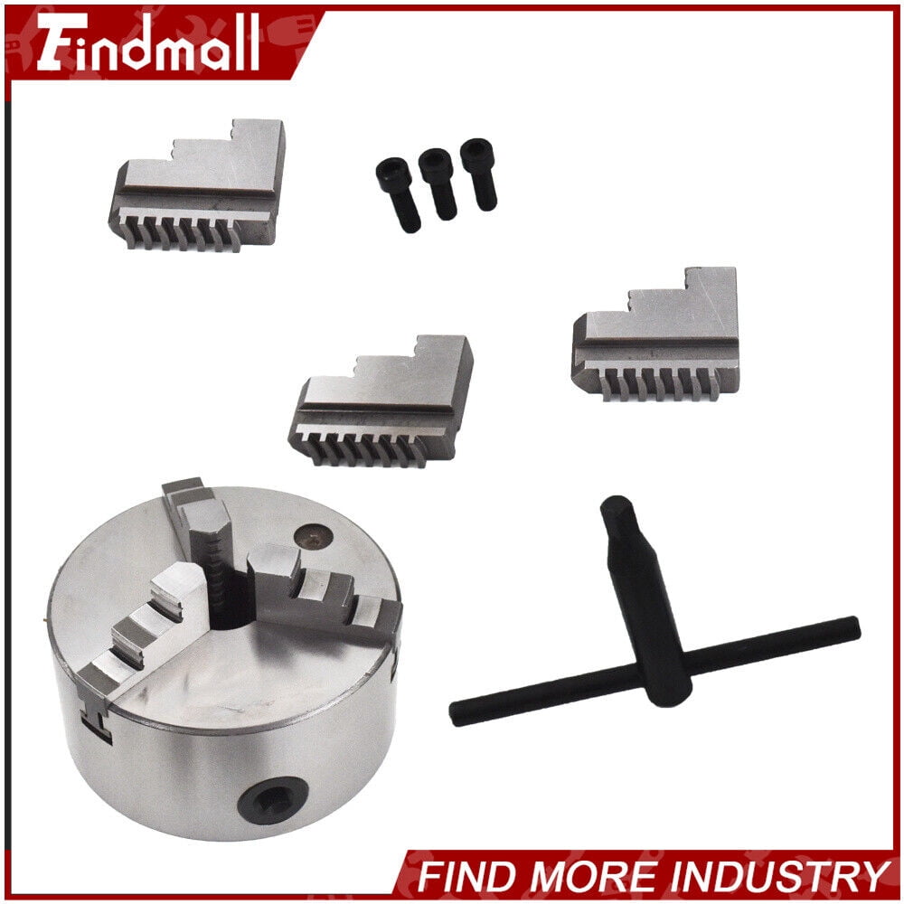 findmall K11-130 130mm Lathe Chuck 5" 3 Jaw Self Centering Cast Iron ...