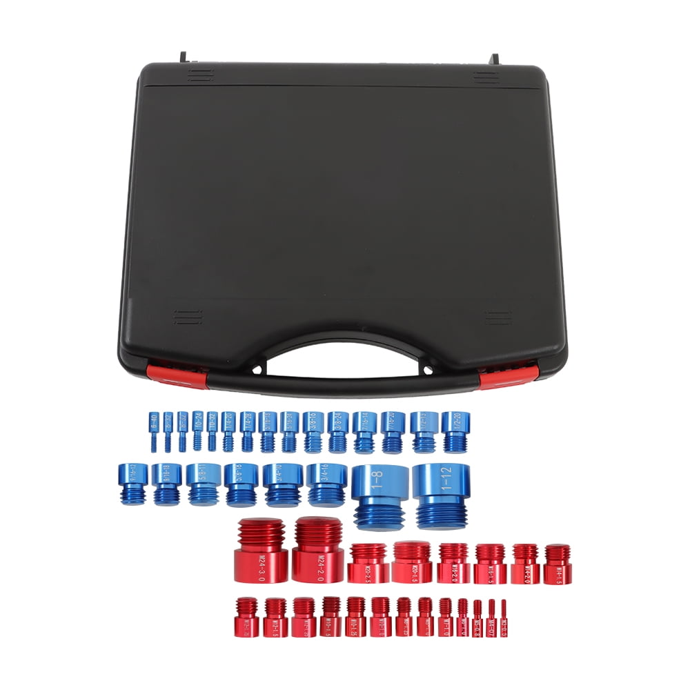 findmall Nut and Bolt Thread Checker - 44 PCS Nut and Bolt Gauges (23 ...