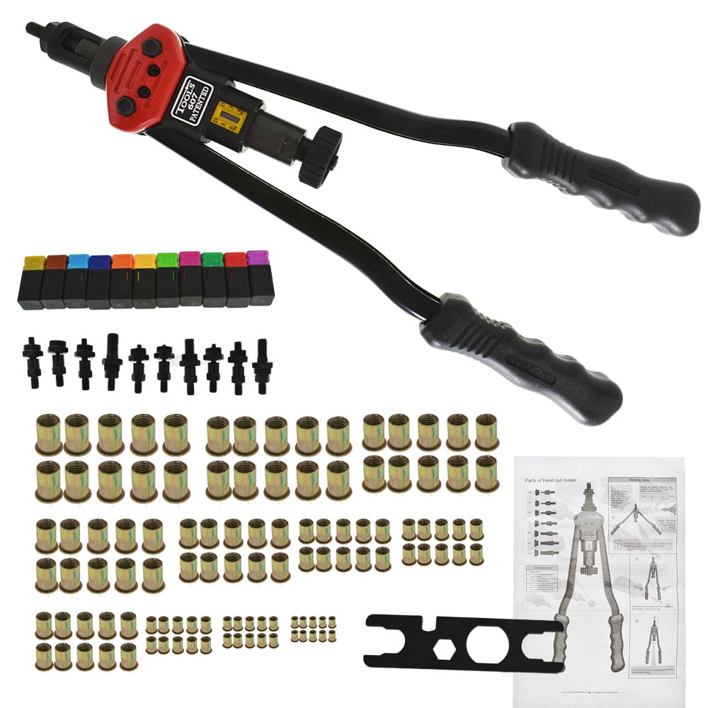 findmall Rivet Nut Gun Kit Rivnut Setting Tools Nut Setter Tool Hand ...