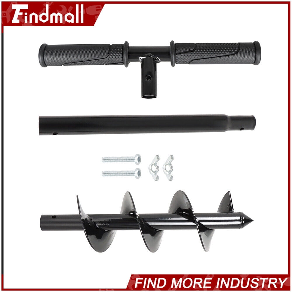 findmall T Shaped 4 x24 Inch Hand Operated Auger Drill Bit For Garden ...