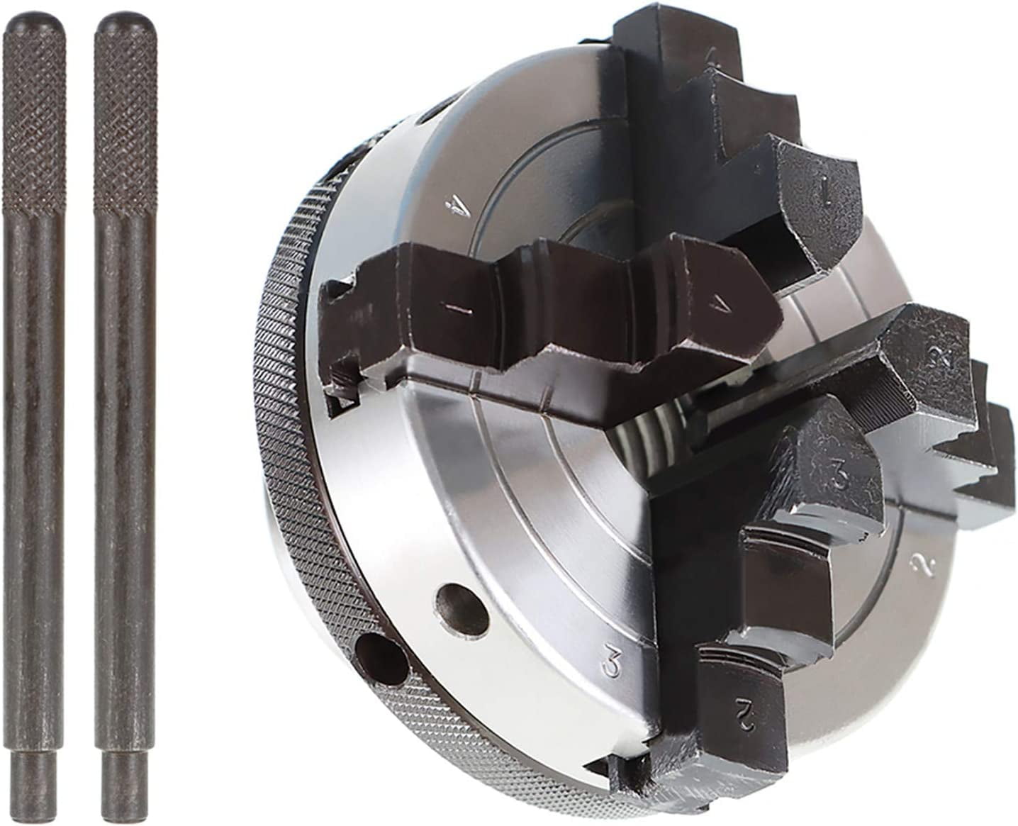 findmall Wood Lathe Chuck, 3-Inch 4 Jaw Chuck with 1-Inch by 8 TPI ...
