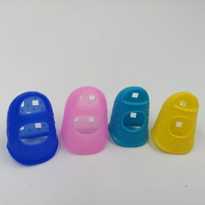 CLAIRLA Silicone Thimble for Counting - Non-Slip Rubber Gel Finger Tips ...