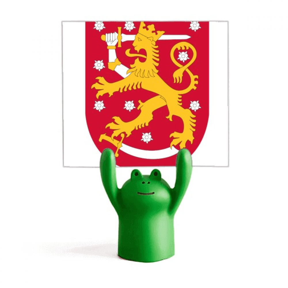 finland eu national emblem Memo Holder Cartoon Animal Frog Stand ...
