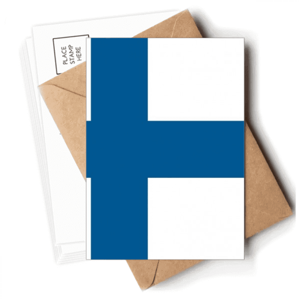 finland national flag eu country Postcards Envelopes Blank Note Cards ...