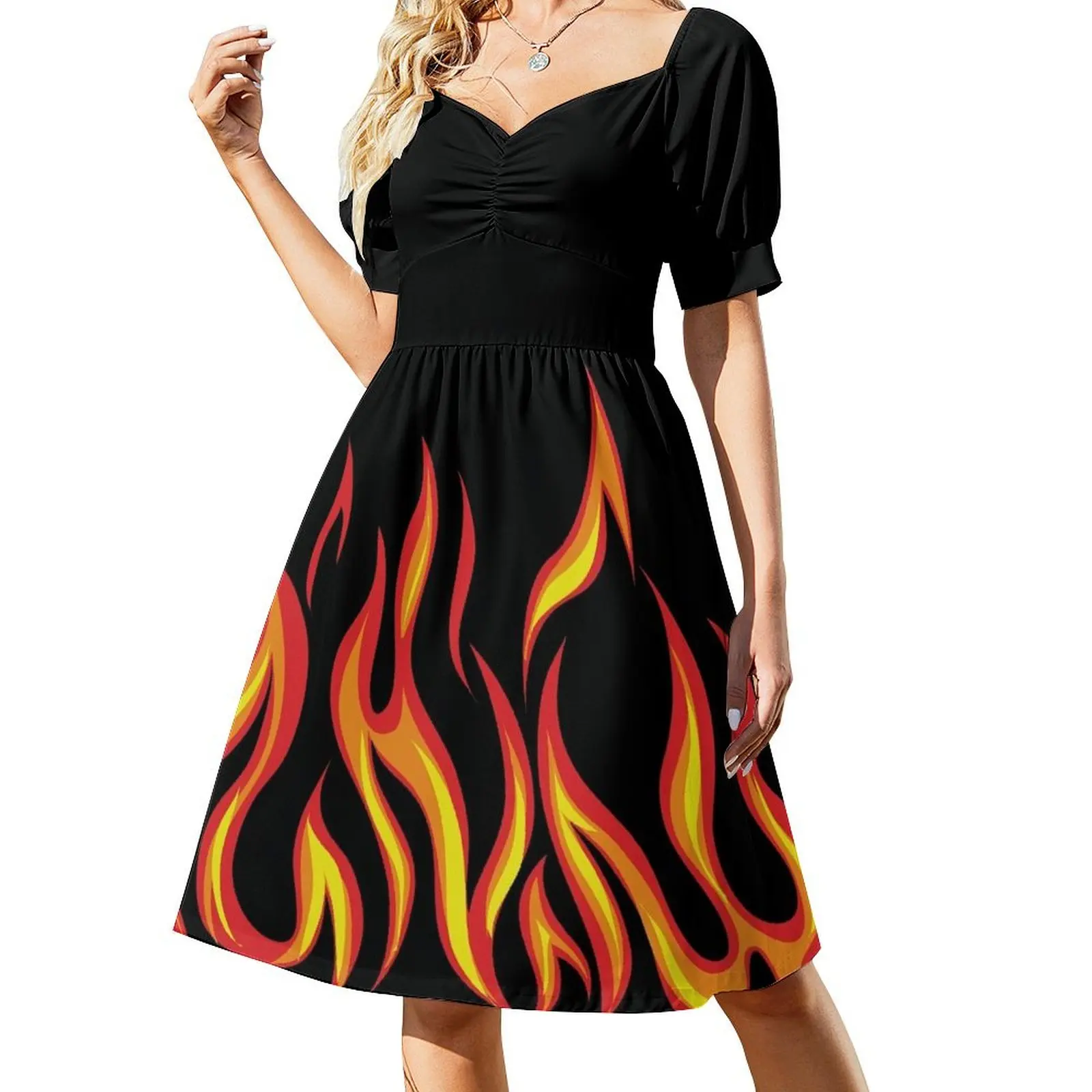 fire flames Dress evening dress woman women's evening dresses woman ...