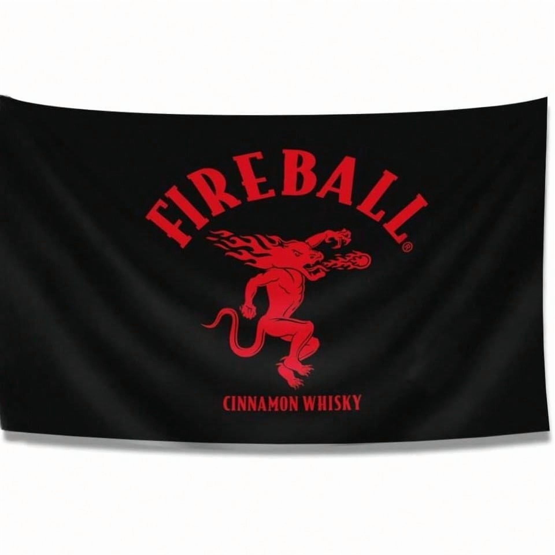 fireball cinnamon whisky Tapestry Single-Sided Print Wall Hanging for ...
