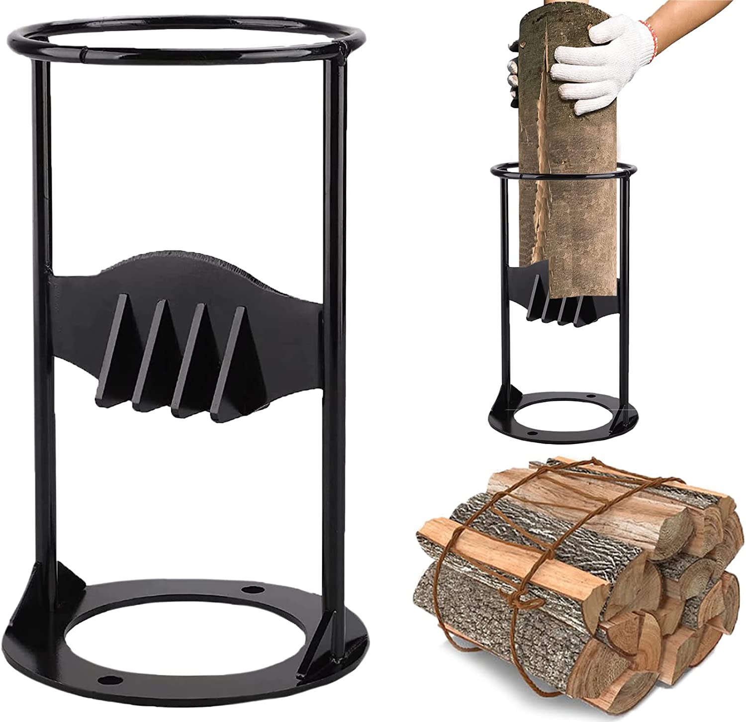 The firewood chopper saves time and labor. Manual firewood chopping ...