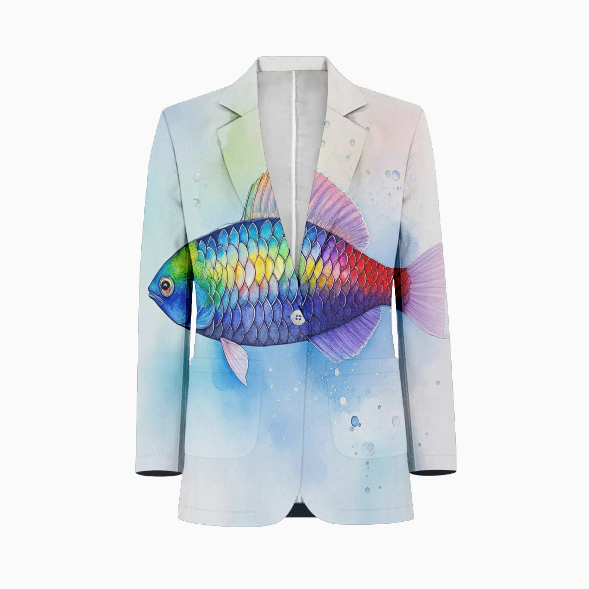 fish Customized Men's Suits full man Shawl Collar Gentleman Suits for ...
