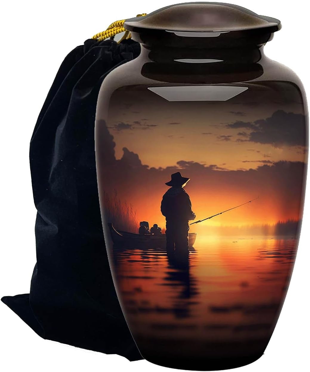 fishing urns for cremation ashes urn,Pictured Cremation Urn for Human ...