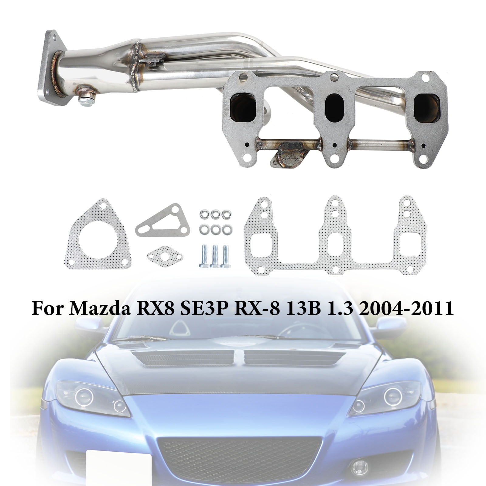 fit for Mazda RX8 RX-8 R3 GT Grand 2004-2011Stainless steel Exhaust ...