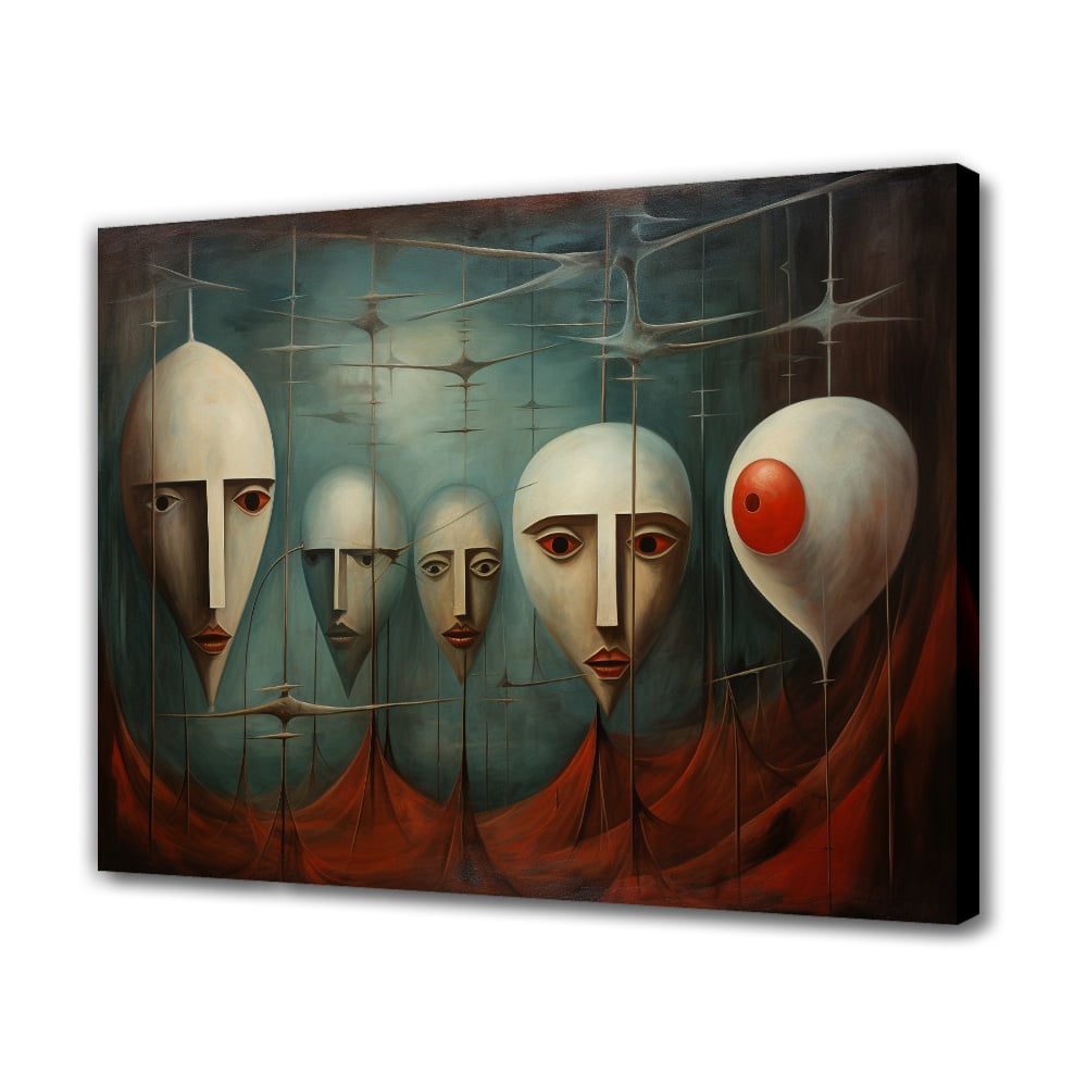 five diverse facial expressions Poster Decorative Painting Canvas Wall ...