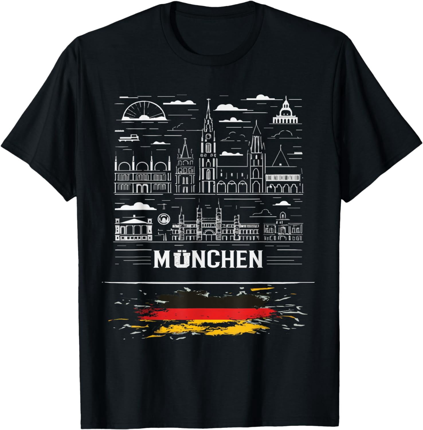 flag T-Shirt Munich, Munich-Shirt Munich Souvenir Munich Germany mens y ...