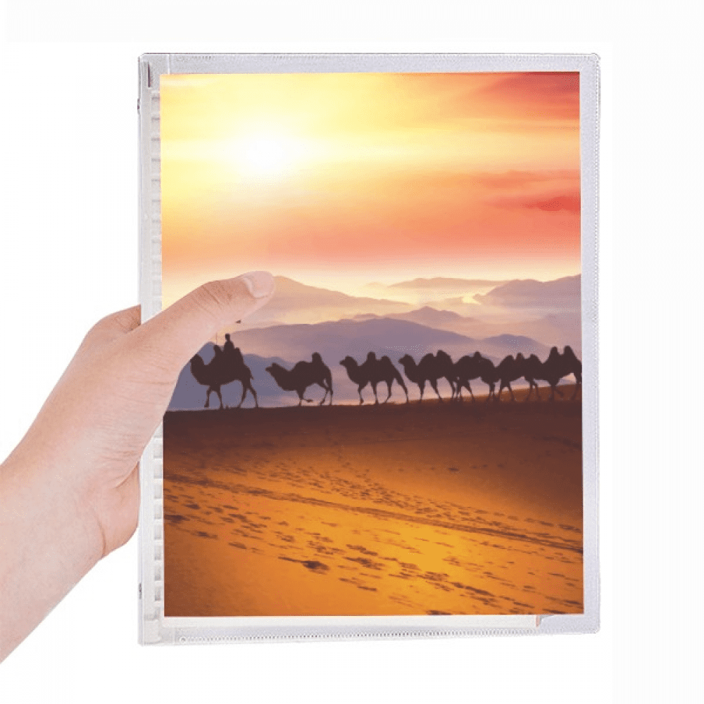 flag journey silk road camel desert notebook loose diary refillable ...