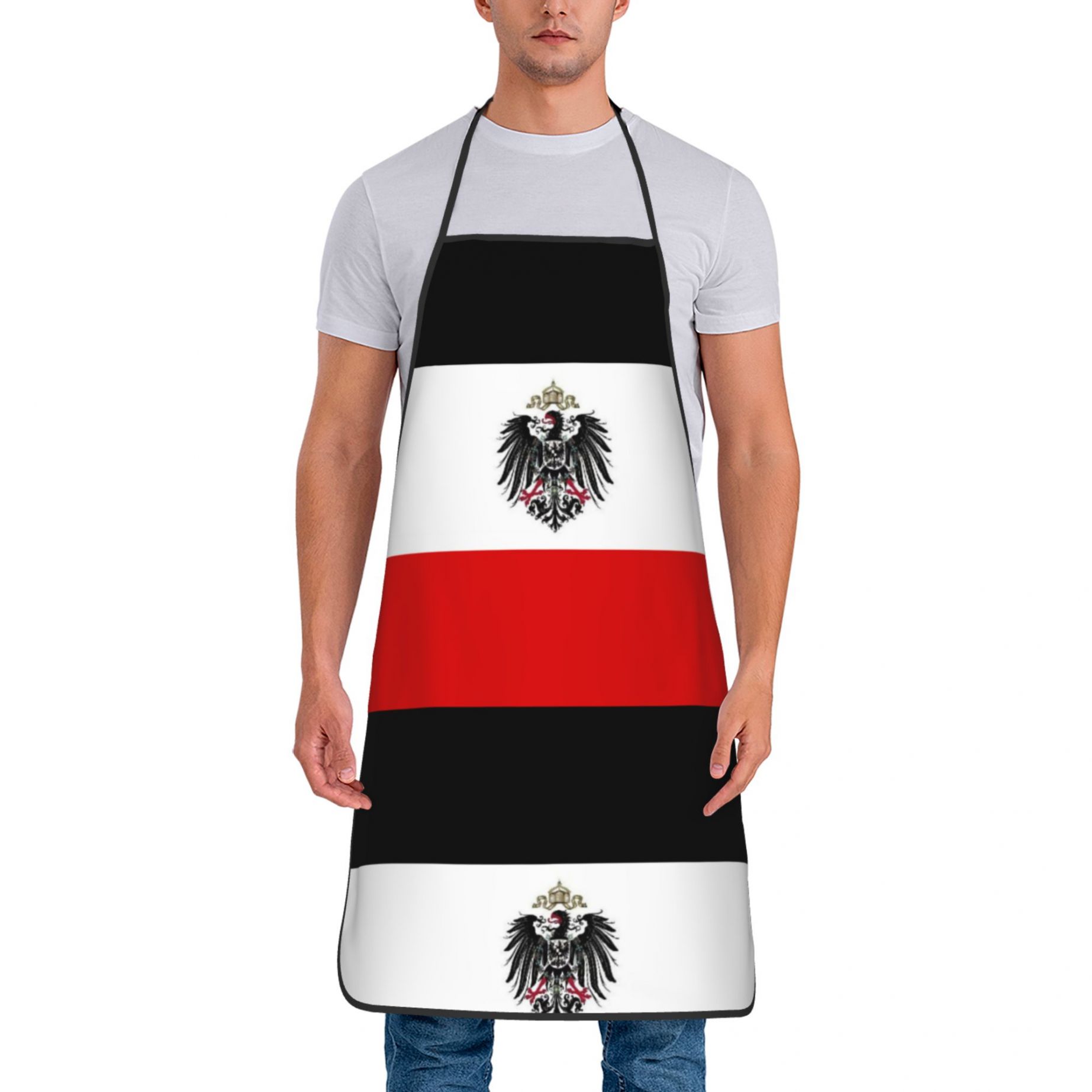 flag of the German Empire Aprons for Women Men Waterproof Apron Kitchen ...