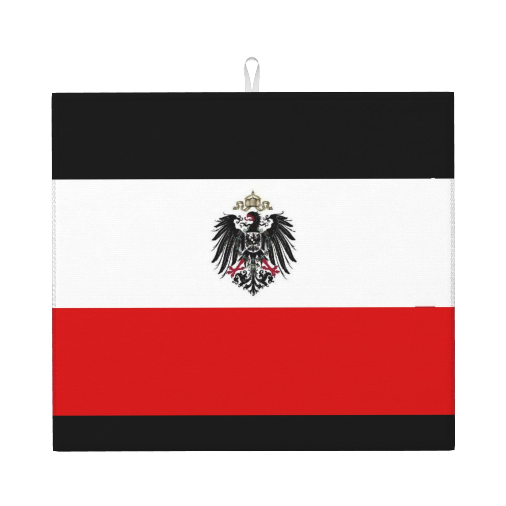 flag of the German Empire Microfiber Kitchen Counter Mat,Dish Drying ...
