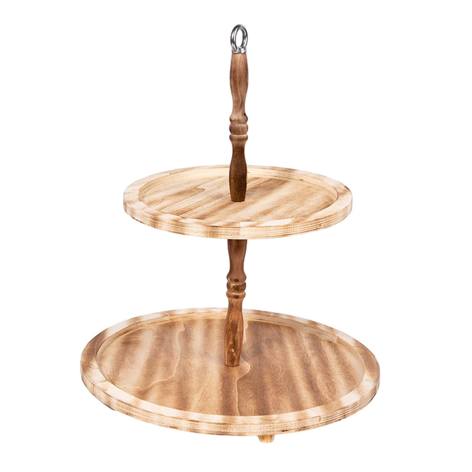 flameer 2 Tier Dessert Tray Table Display Cupcake Stand Kitchen Tools ...