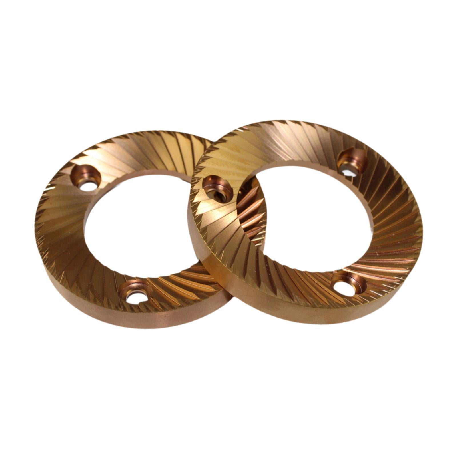 flameer 2x 64mm Flat Burrs Espresso Machine Parts Replacement ...