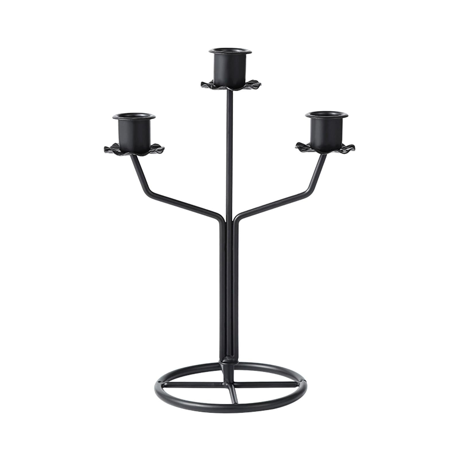 flameer 3 Arm Candelabra Tapered Candle Holder Party Metal Candlestick ...