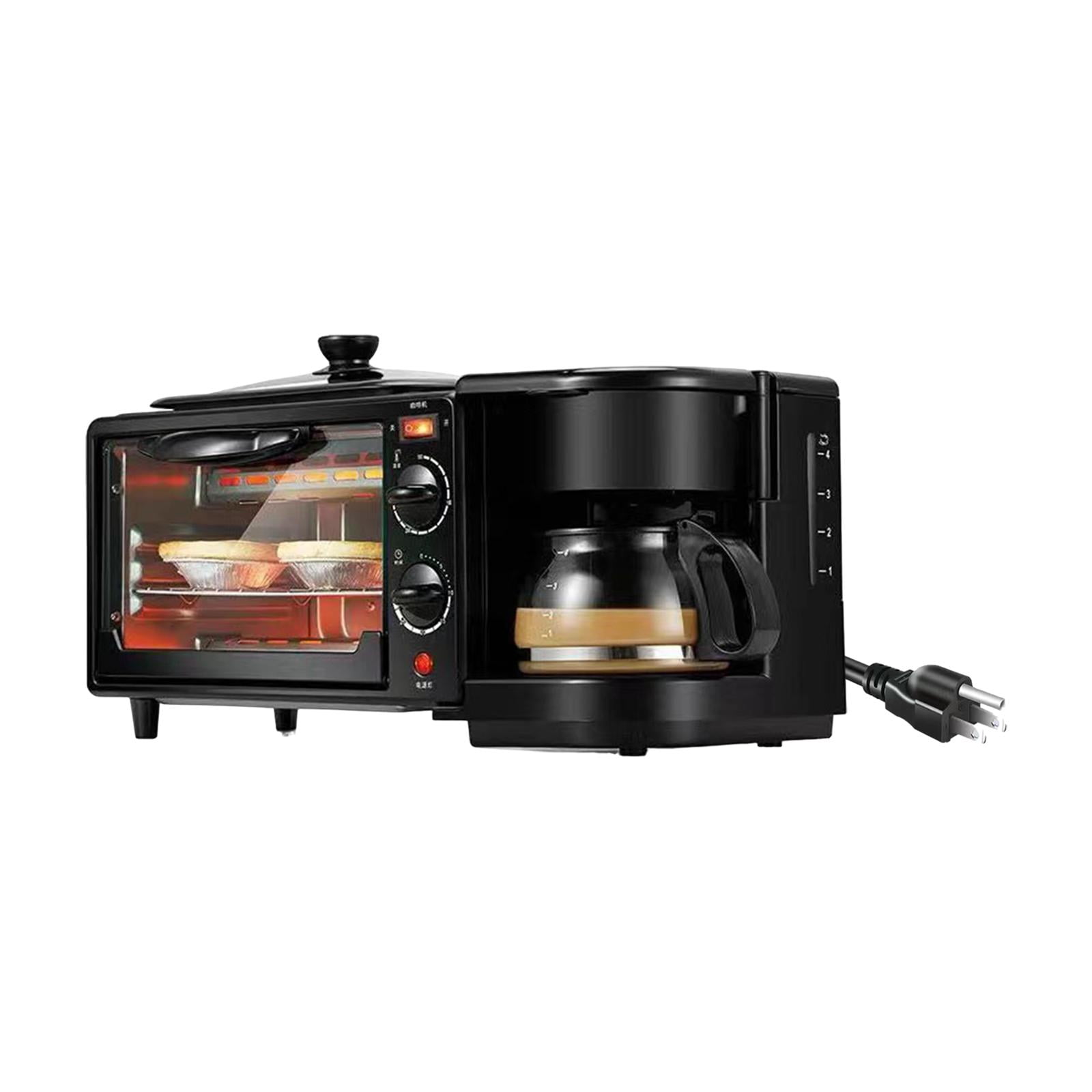 flameer 3 in 1 Breakfast Center Station Portable Toaster Oven for Bread ...