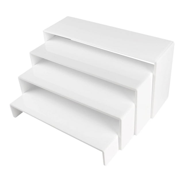 flameer 4 Pieces Acrylic Display Riser Jewelry Display Shelf Riser for ...