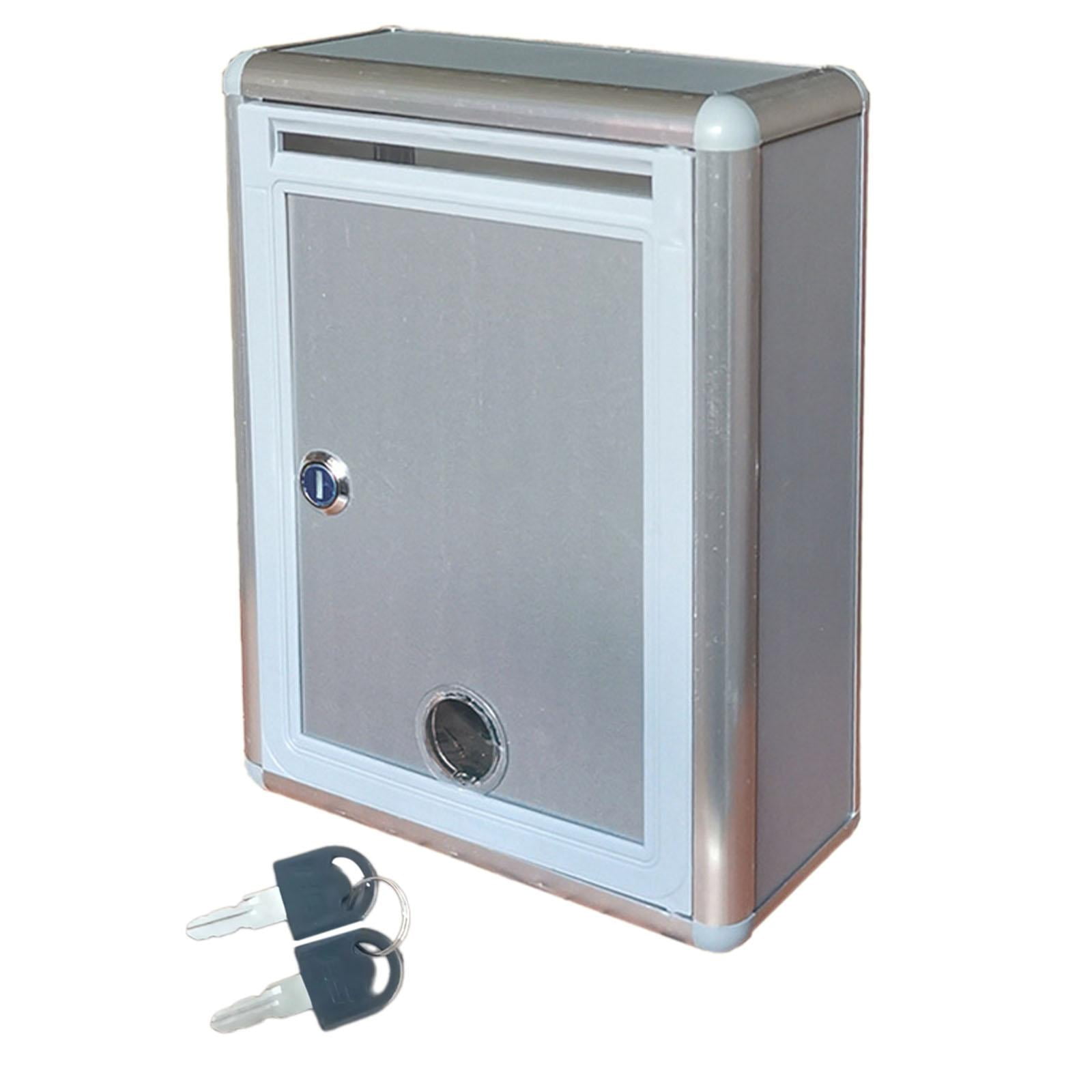 flameer Ballot Box Storage Container Metal Tip Money Box Charity ...