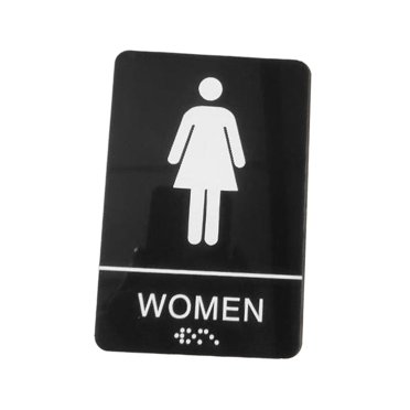 Uxcell Bathroom Sign, Acrylic Restroom Men's and Women's Gender Sign ...