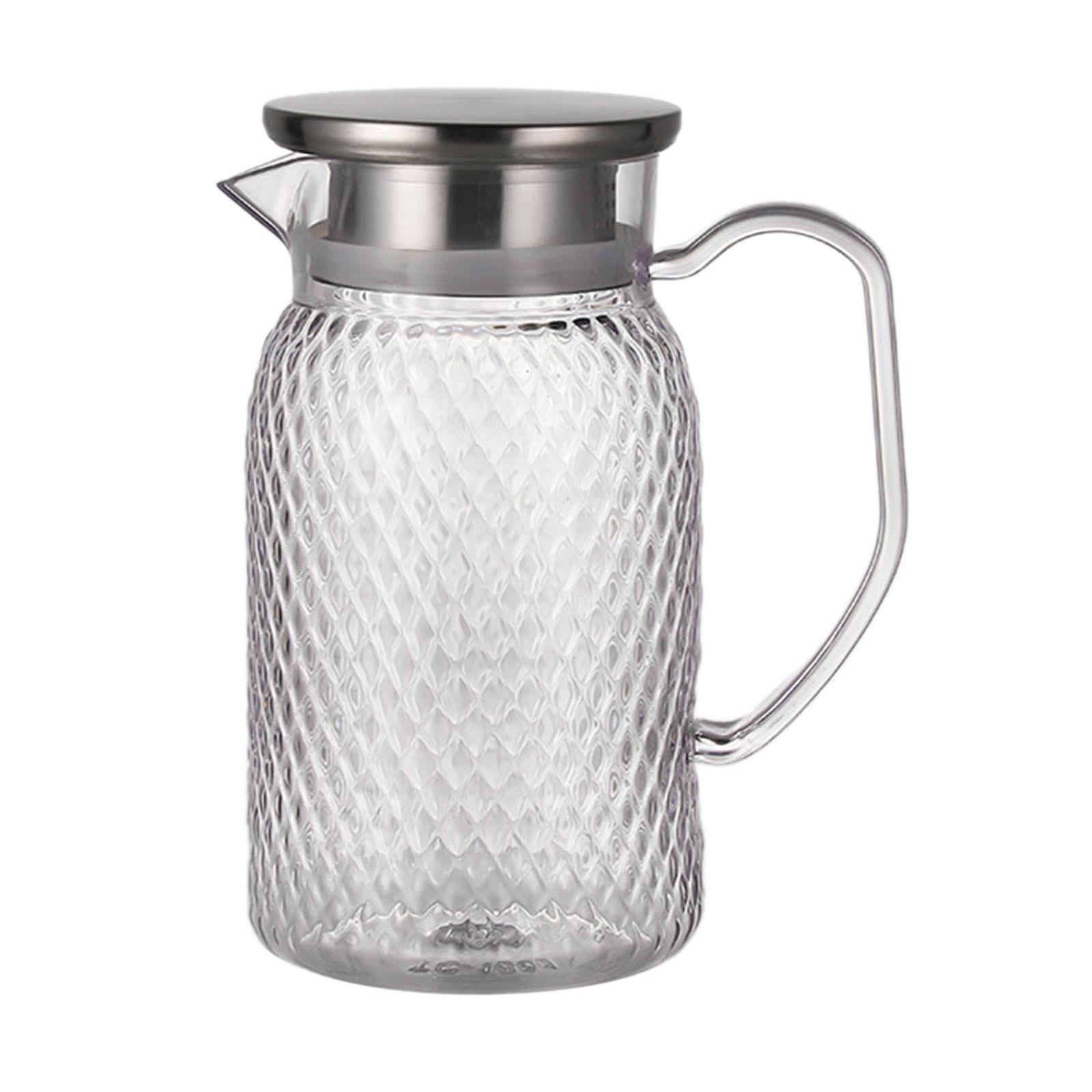 flameer Beverage Pitcher Cold Water Pitcher Transparent Beverage Carafe ...