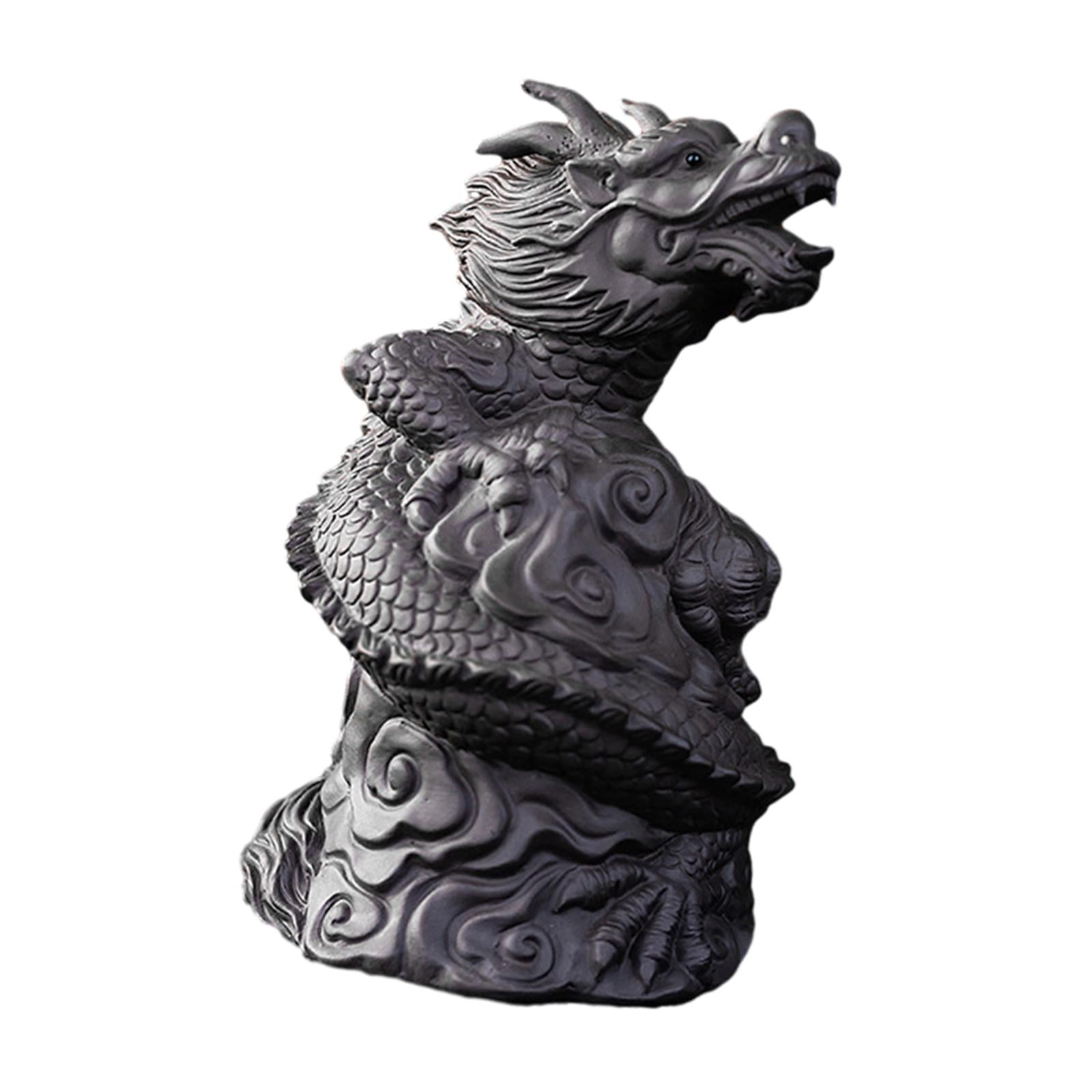 flameer Chinese Tea Pet Dragon Handmade Retro Feng Shui Tea Lovers Gift ...