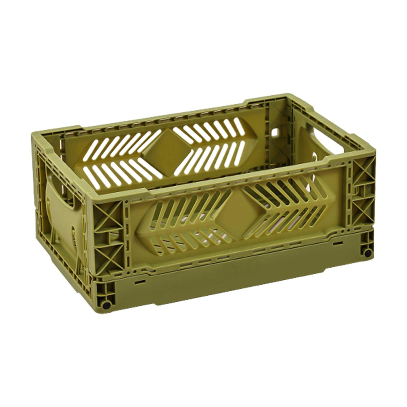 flameer Collapsible Storage Crate Decorative Small Crate Office Drawer ...
