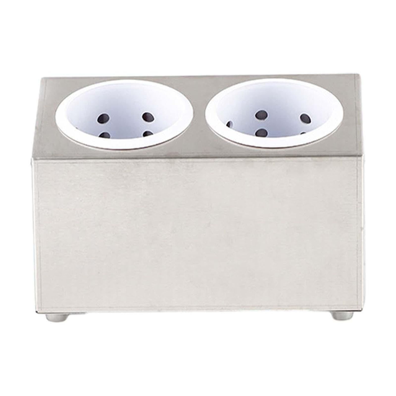 flameer Commercial Utensil Holder Drying Rack Flatware Cylinder Storage ...