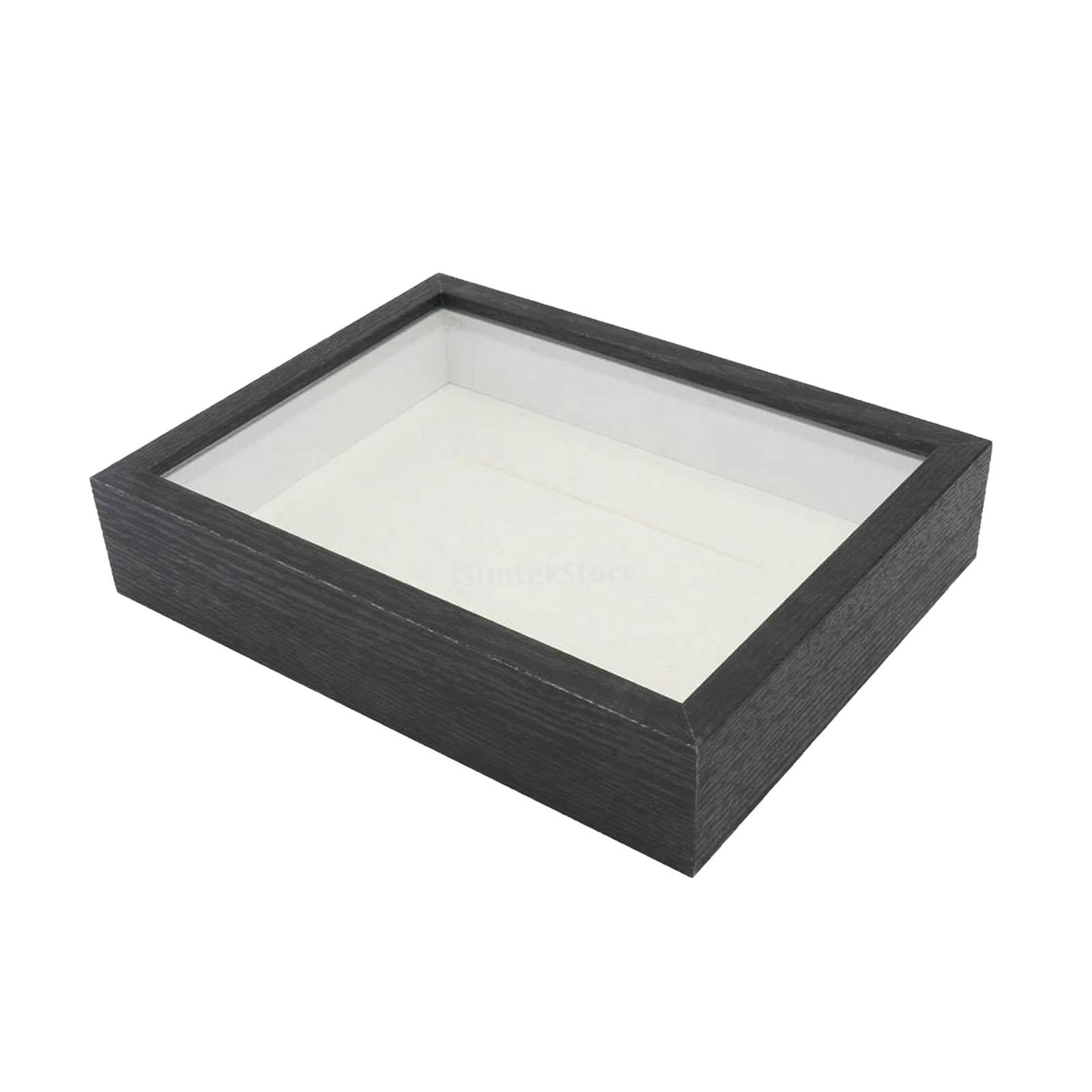 flameer DIY Shadow Box Frame 3cm Decorative Dried Flower Display Black ...