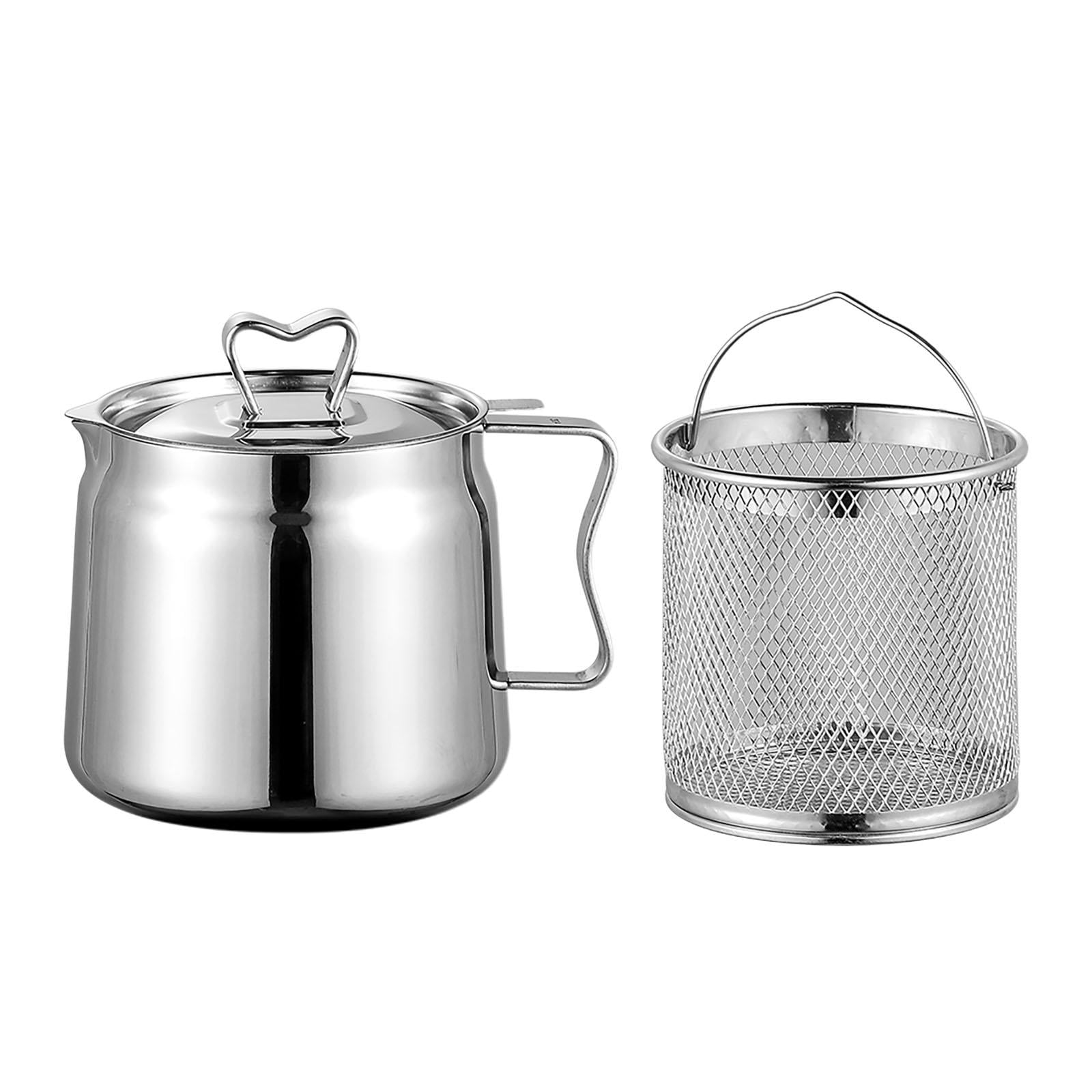 flameer Deep Fryer Set Oil Fryer Cooking Pot Universal Oil Tank Kettle ...