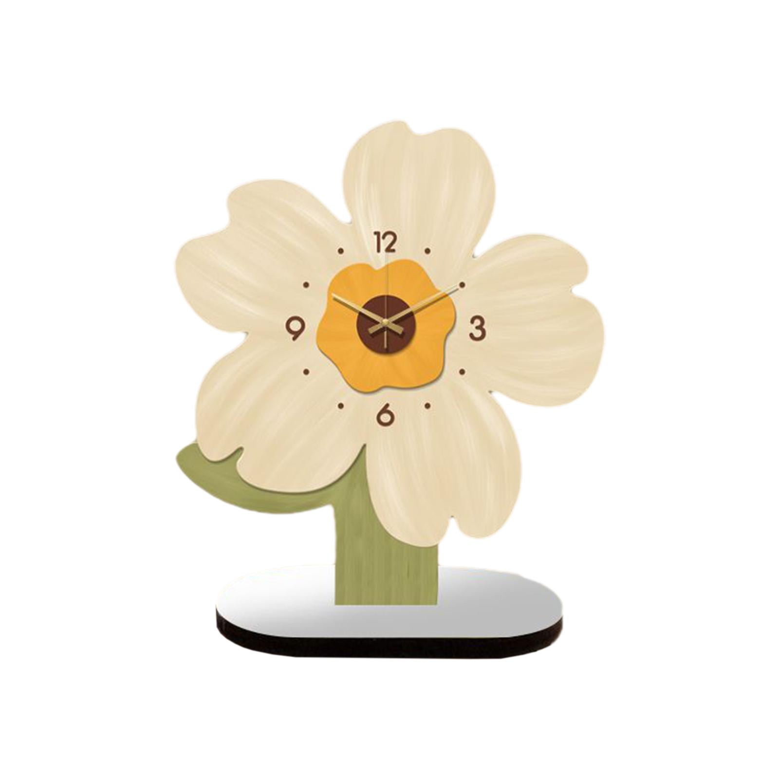 flameer Desk Clock Accurate Timekeeping Farmhouse Clock Tabletop ...