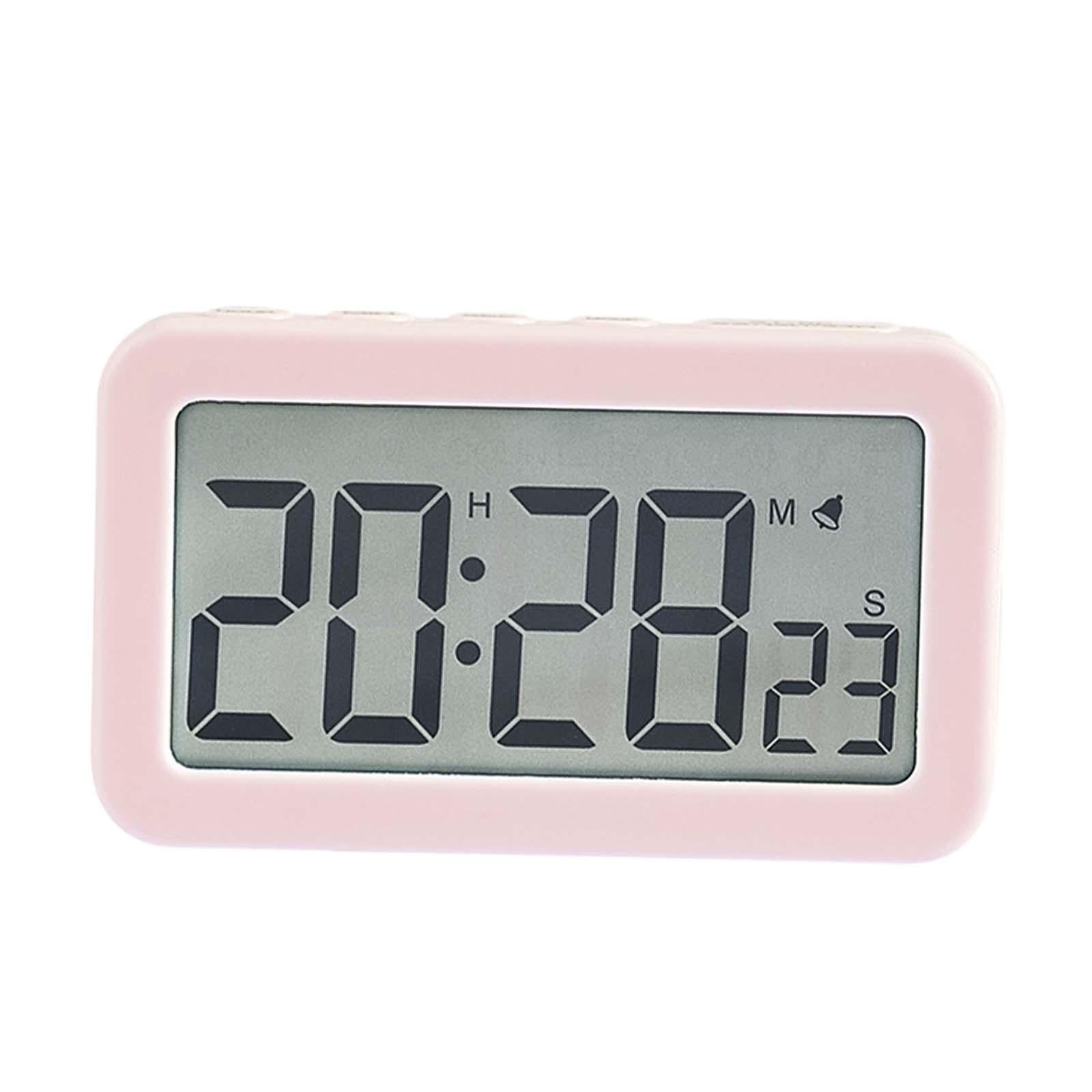 flameer Digital Clock 12/24H Display Large Display Count Timer Desk ...