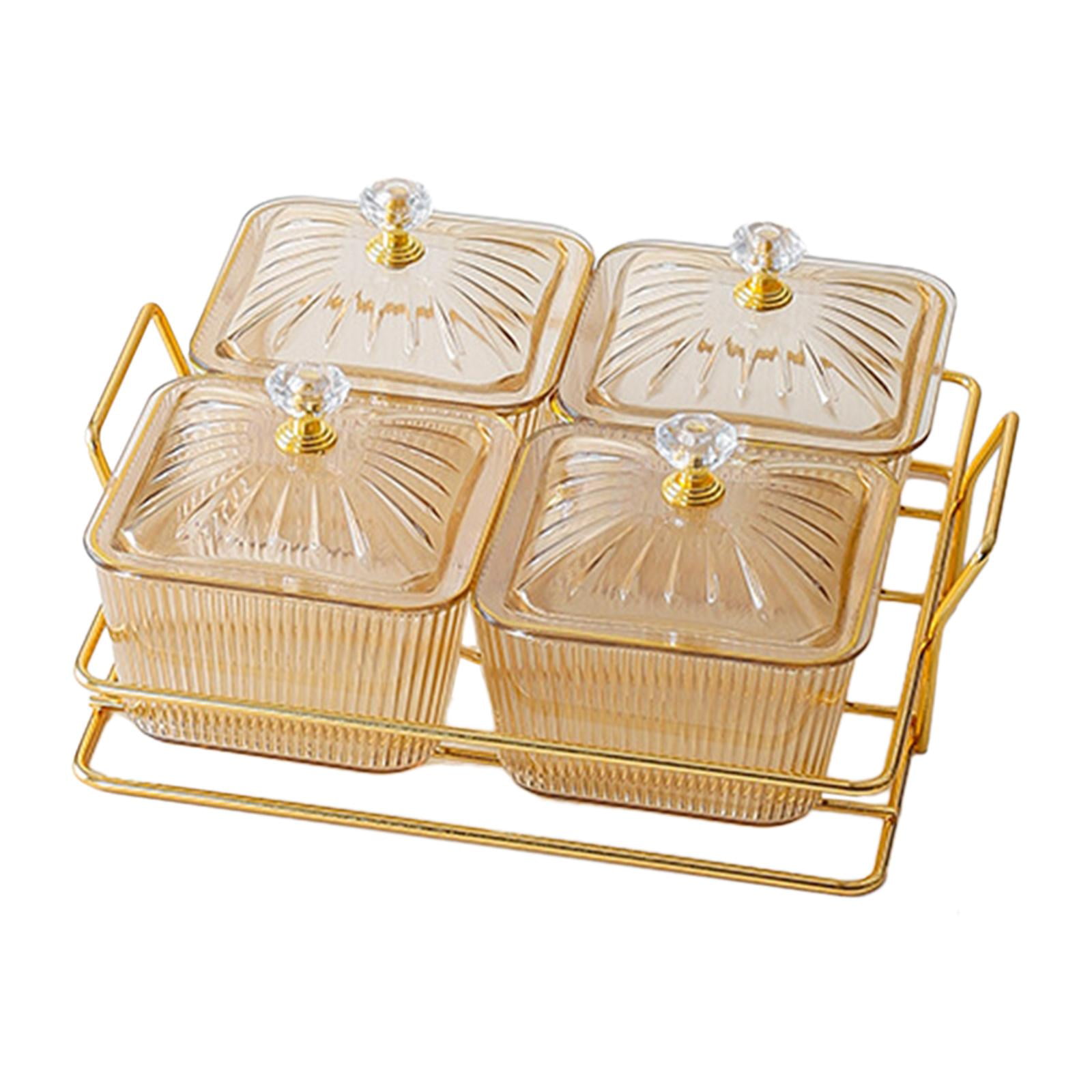 flameer Divided Serving Dish Dried Fruit Tray Appetizer Tray Fruit ...