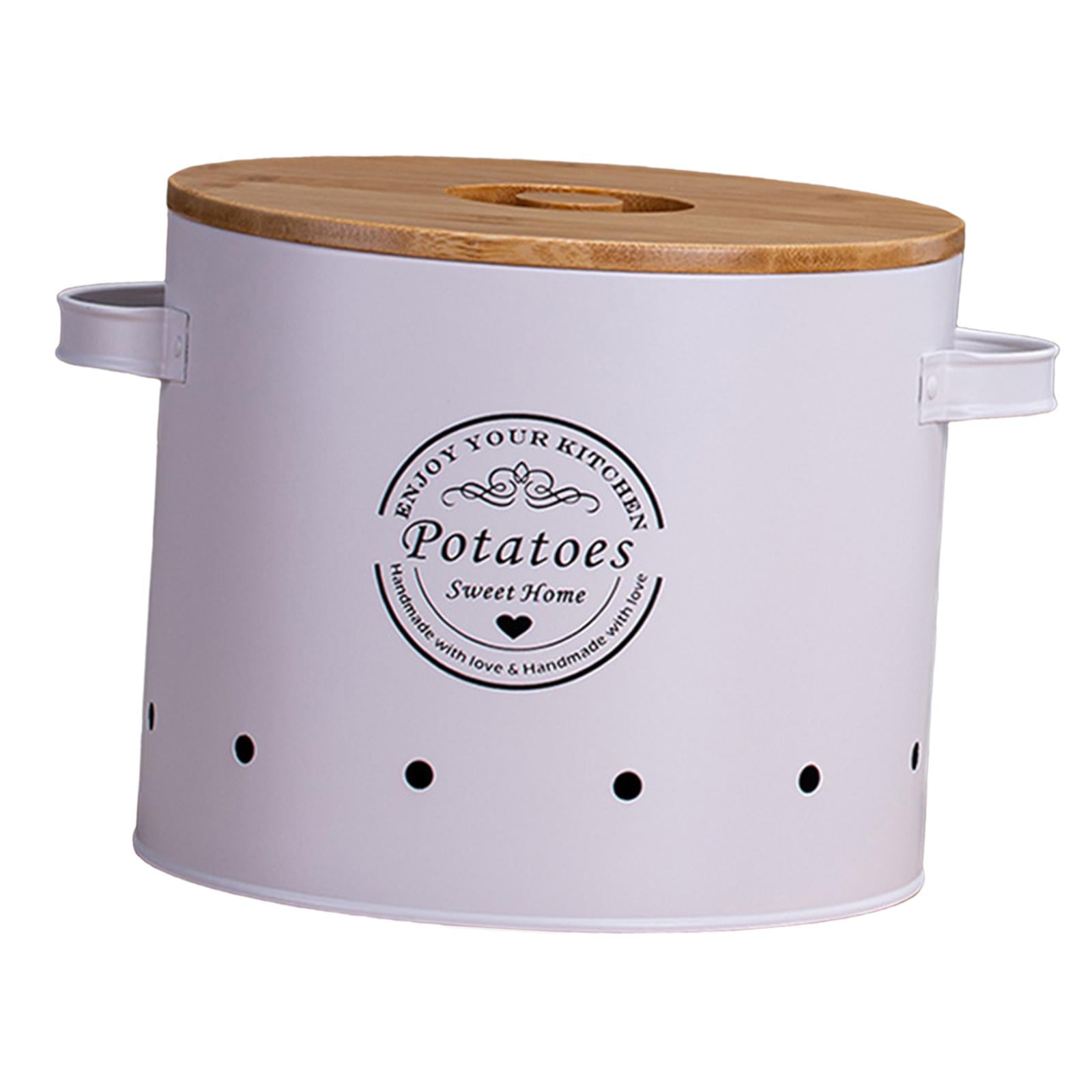 flameer Garlic Potato Onion Keeper Pot Fruit Pot/Storage Box Food ...