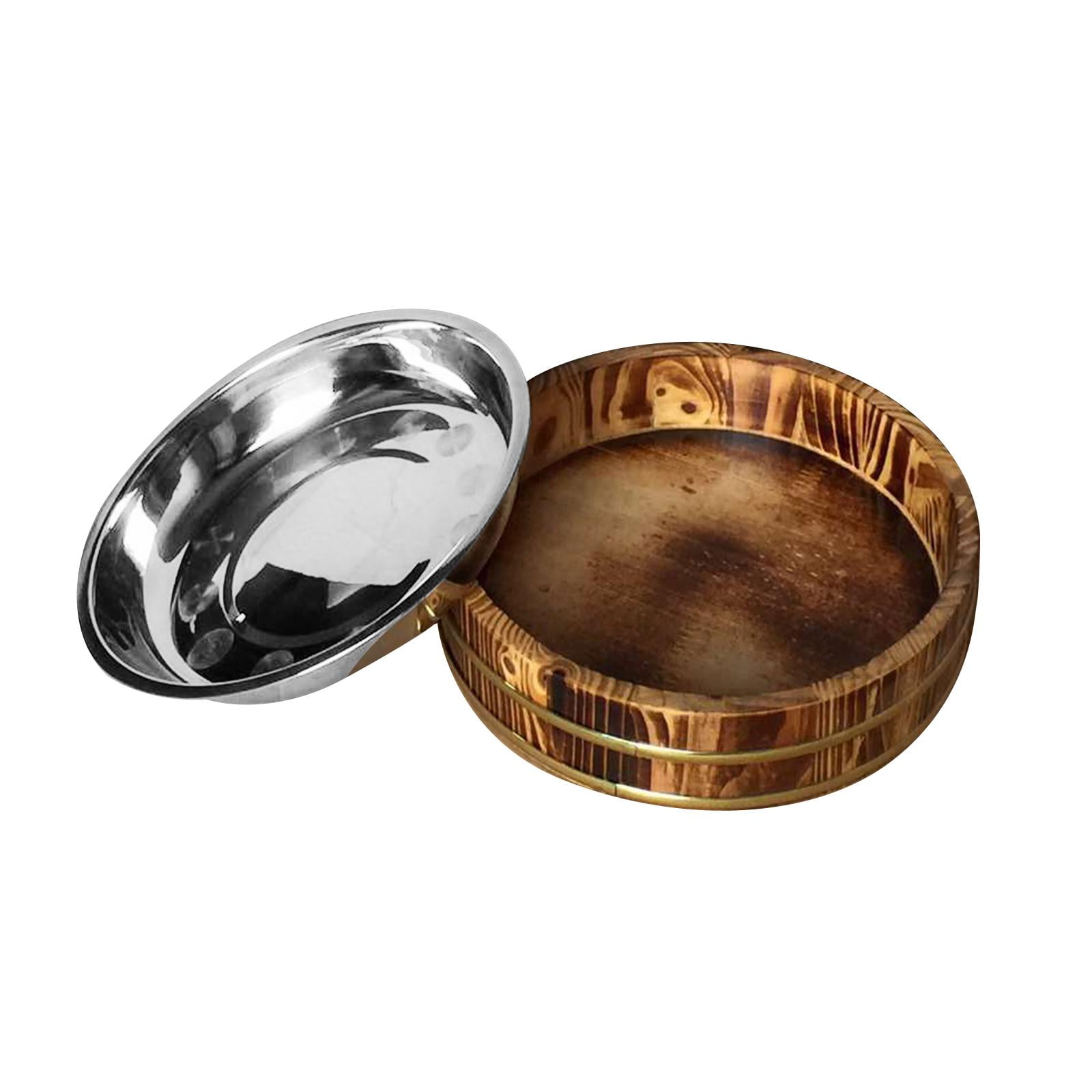 flameer Hangiri Rice Bowl Oke Rice Tub Practical Dinner Plate Easy to ...