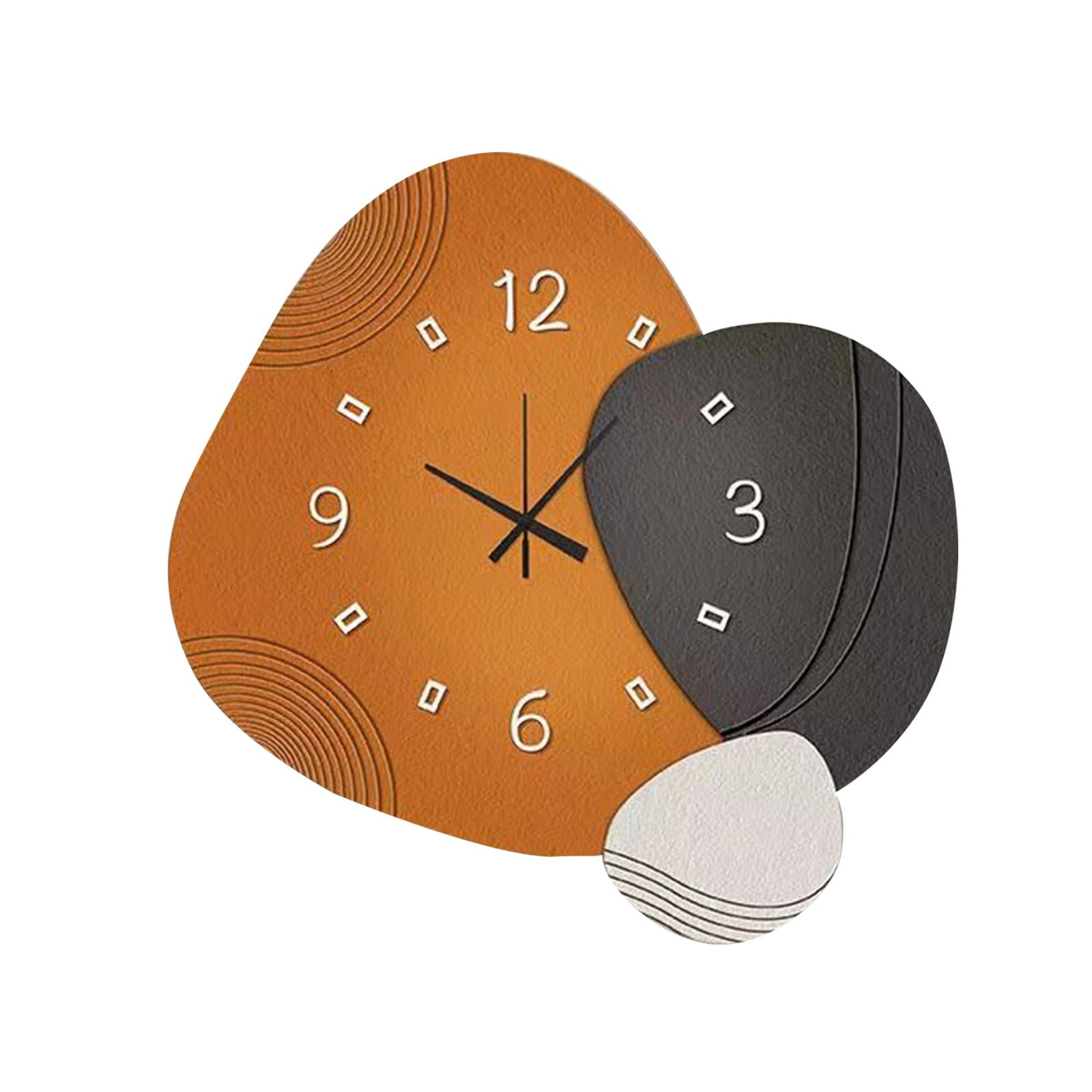 flameer Modern Wall Clock Art Minimalist Wall Watch for Dining Room ...