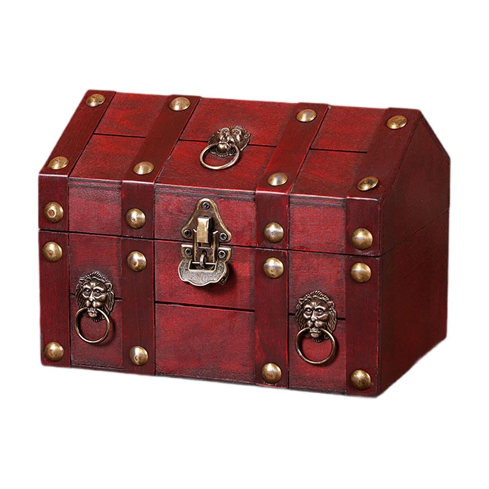 flameer Pirate Treasure en with Lock Unique Creative with Hinged Lid ...