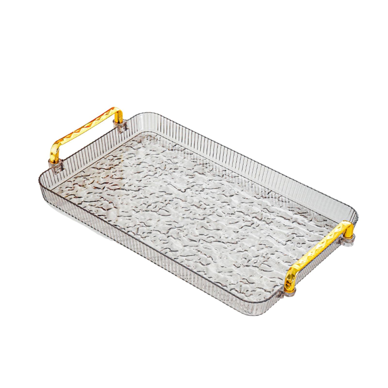 flameer Serving Tray with Handle Fruit Tray Coffee Table Tray for Hotel ...
