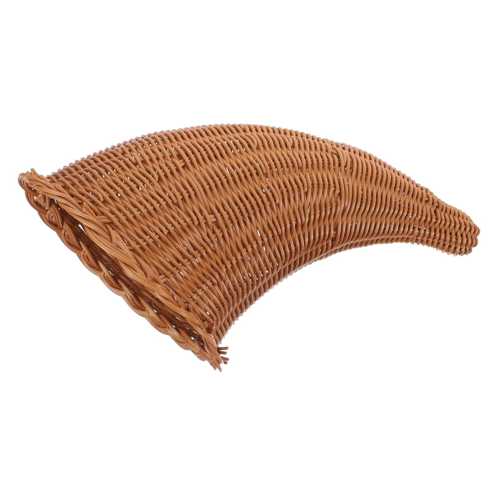 flameer Thanksgiving Cornucopia Basket Decorative Bread Basket Table ...