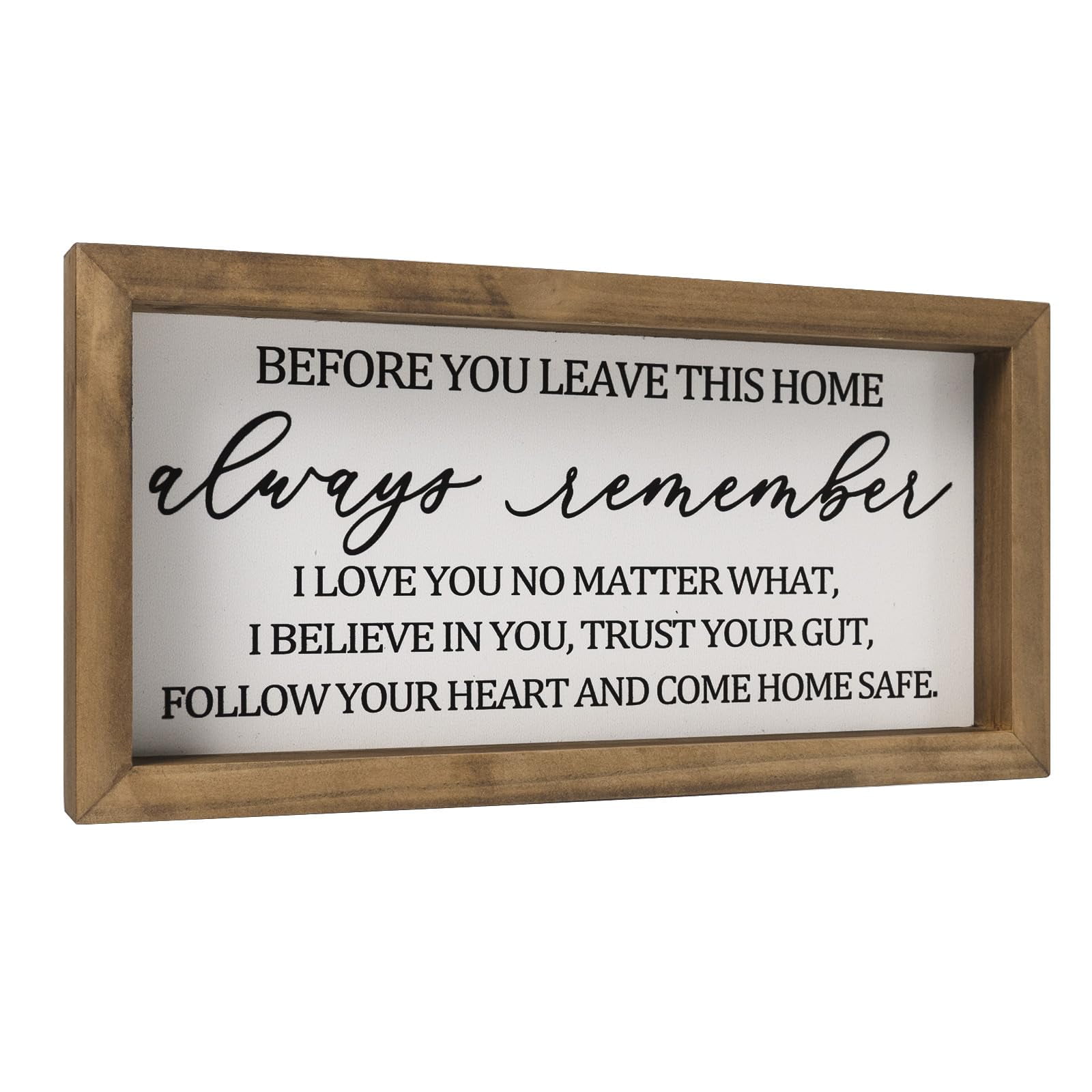 flangairy Before You Leave This Home Wall Sign, Front Door Entryway ...