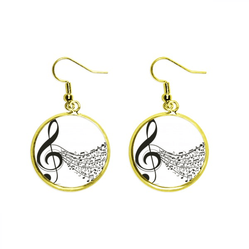 flappg music notes treble clef earring dangle en drop earring jewelry ...