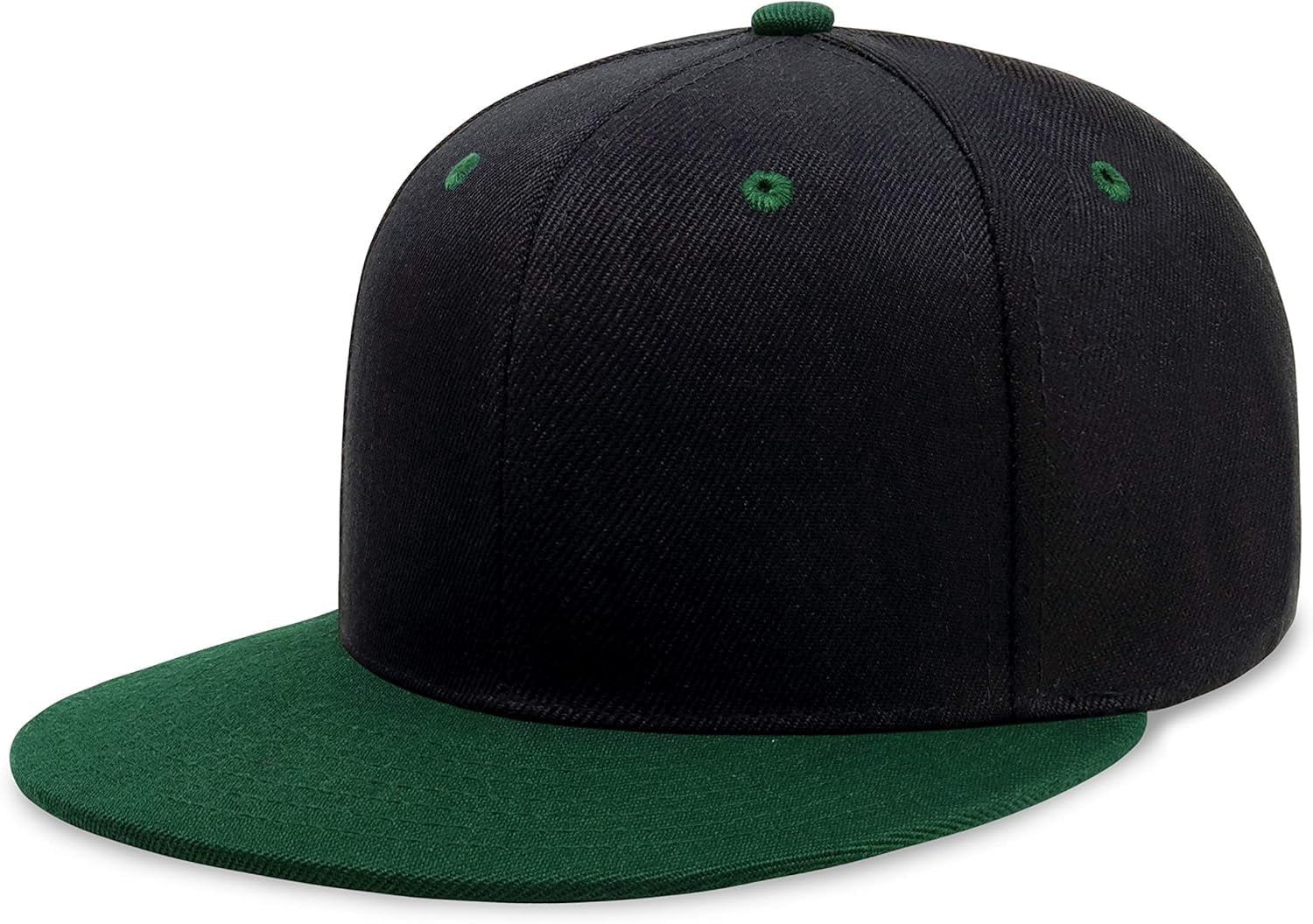 flat bill visor classic snapback hat blank adjustable brim high top end ...