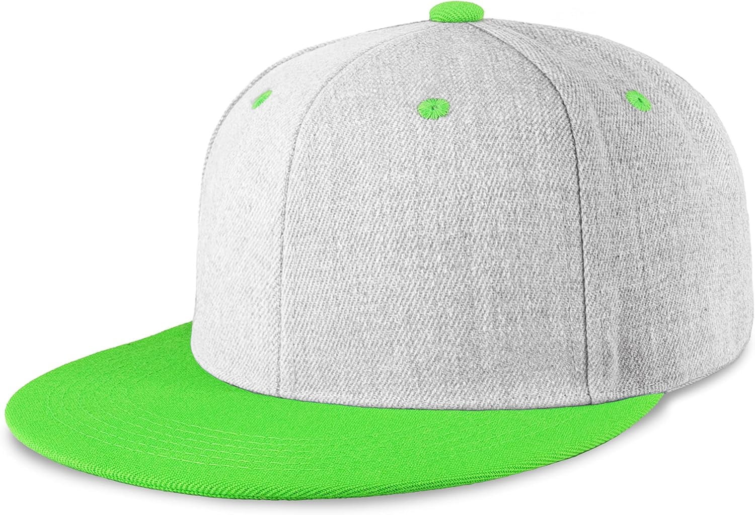 flat bill visor classic snapback hat blank adjustable brim high top end ...