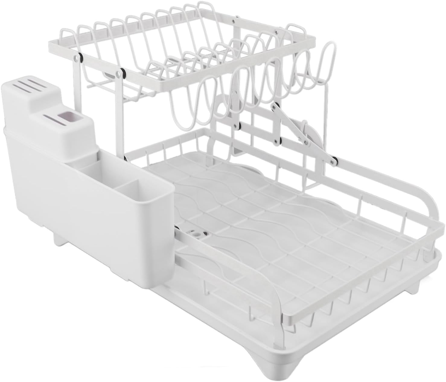 flexman Dish Drying Rack, Iron Multipurpose Dish Dryer Rack, Folding 2 ...