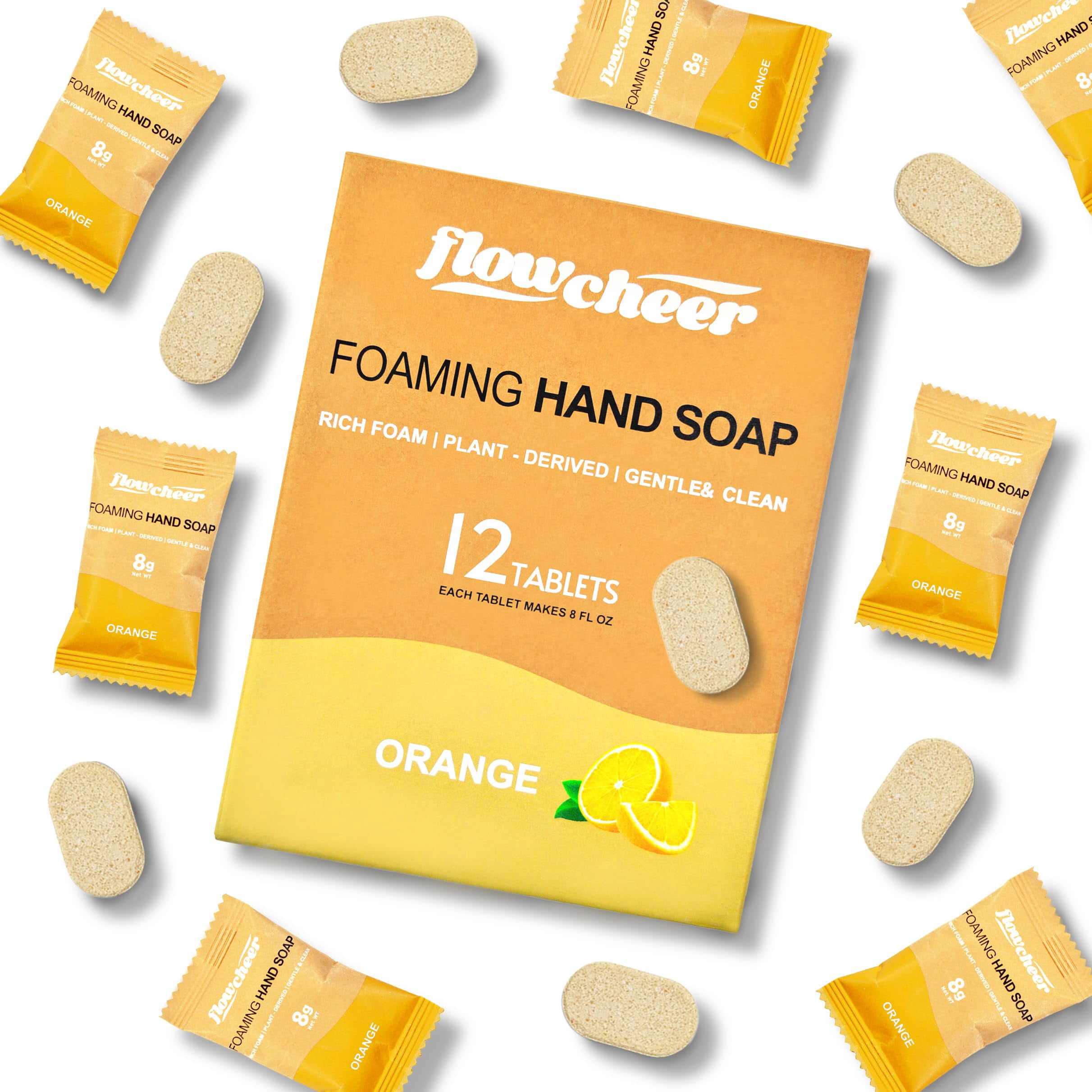 flowcheer Foaming Hand Soap IRF13 Refill Tablets - 12-Pack, Makes 96 fl ...