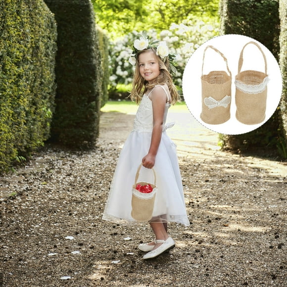 Rustic Flower Girl Basket