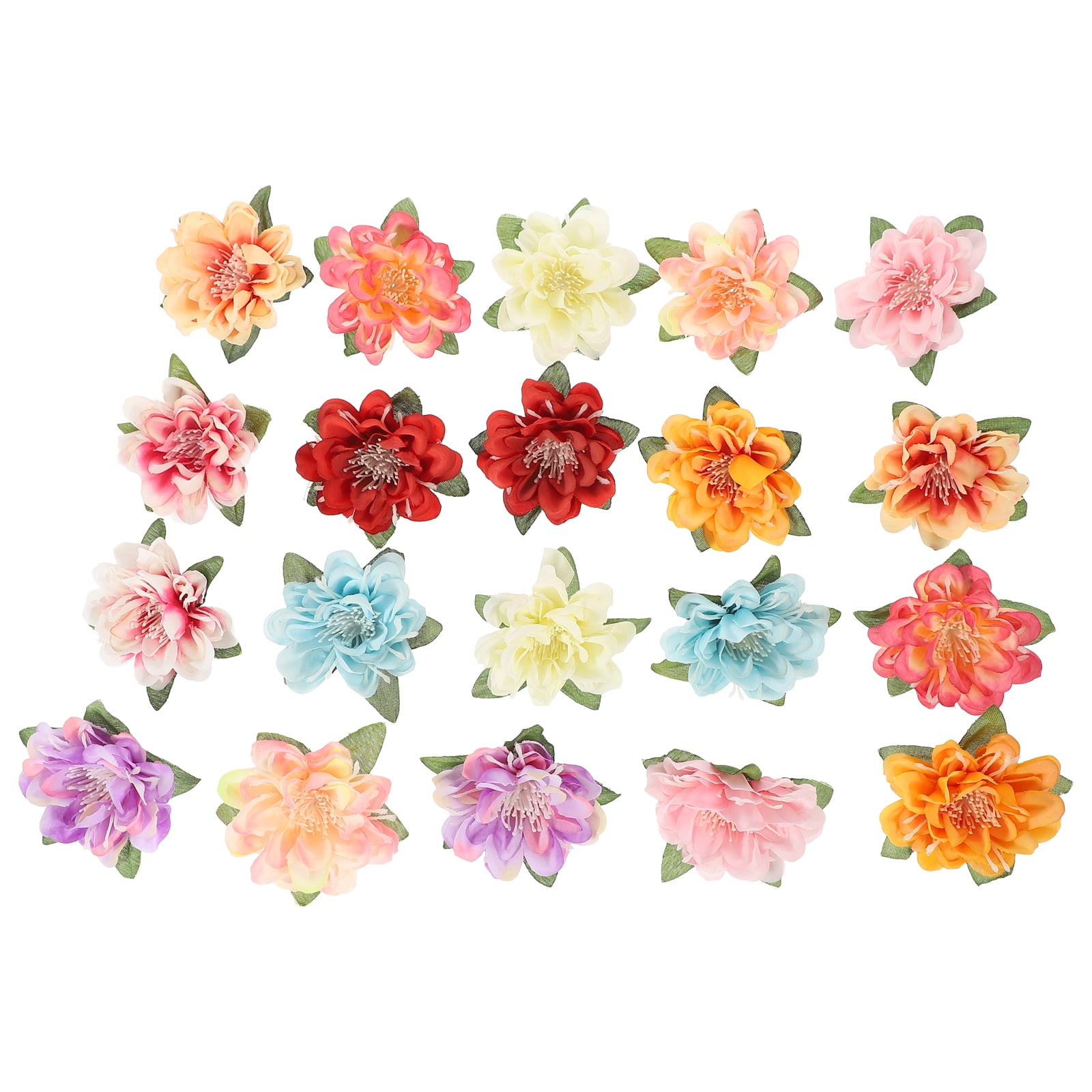 flower heads 20pcs Small Artificial Flower Heads Mini Flower ...